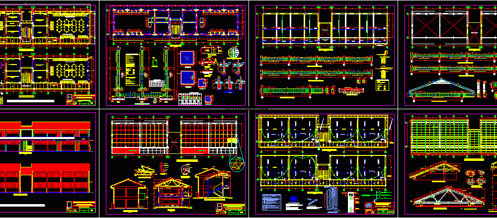 Laboratory Building, U N Education Center DWG Plan for AutoCAD ...