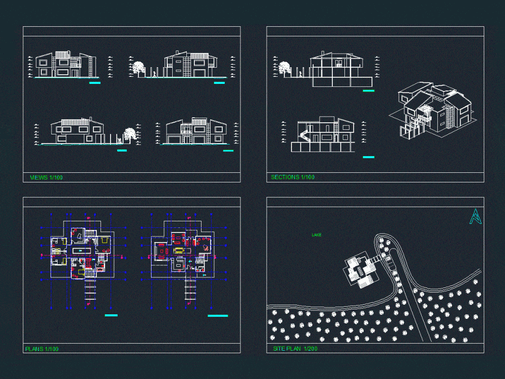 Lake House DWG Block for AutoCAD • Designs CAD