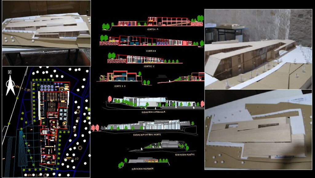 Library Building With Cultural Activity And Exhibition Space DWG Block ...