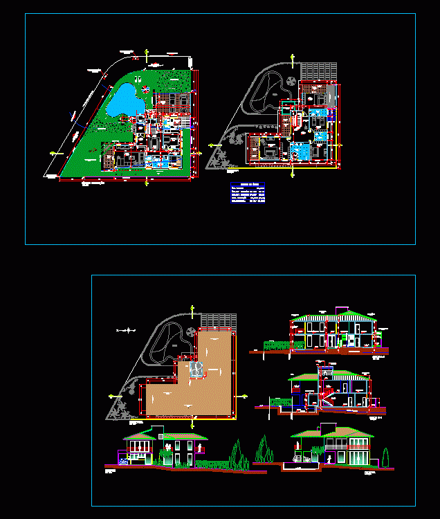 Middle Class Home DWG Full Project for AutoCAD • Designs CAD