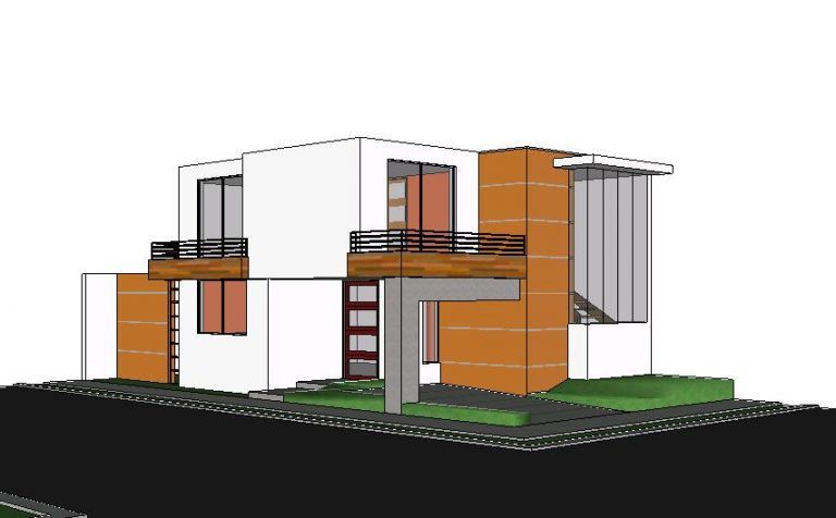 Minimalist Homes 3D SKP Model for SketchUp • Designs CAD