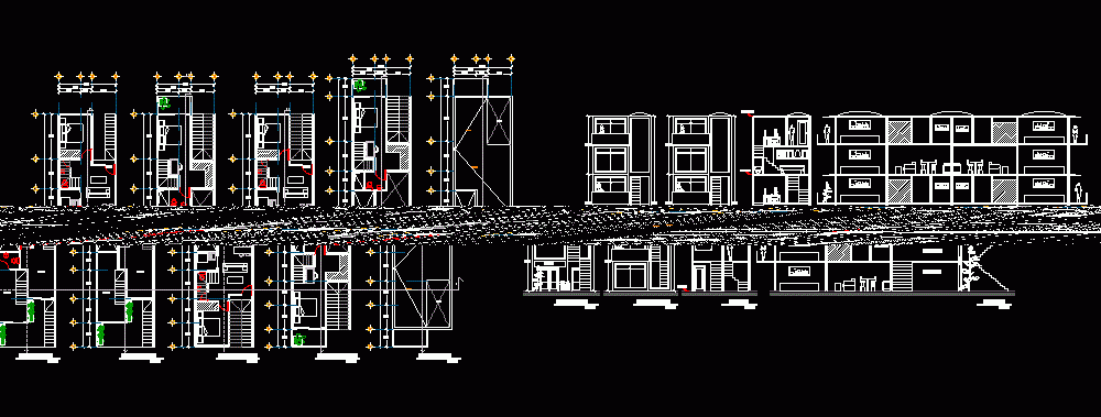 Minimum Building Single Family Detached House DWG Block for AutoCAD ...