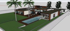 Modern Beach House 3D SKP Model for SketchUp | DesignsCAD