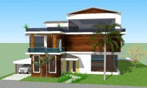 Modern House 3D SKP Model for SketchUp • Designs CAD