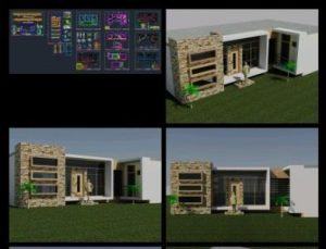 Modern House DWG Block for AutoCAD • Designs CAD