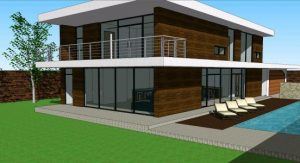 Modern Housing 3D SKP Model for SketchUp • Designs CAD