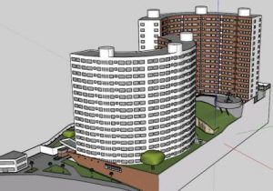 Multifamily Building 3D SKP Model for SketchUp • Designs CAD
