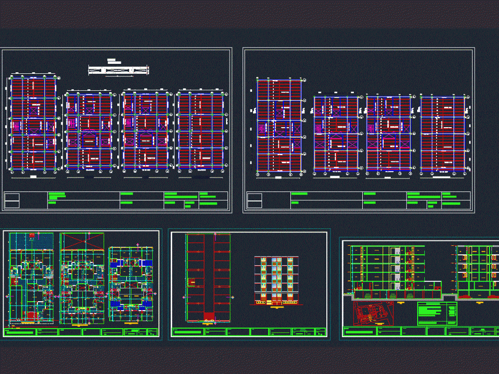 Multifamily Building 5 Floor DWG Plan for AutoCAD • Designs CAD