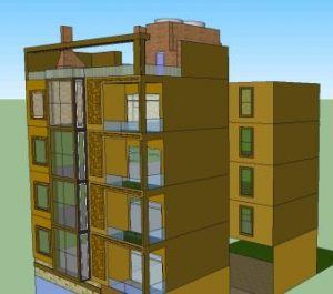 Multifamily Housing 3D SKP Full Project for SketchUp • Designs CAD