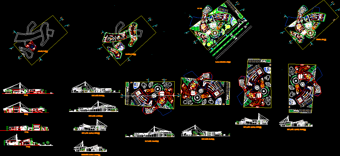 Museum Of Modern Art Design Study DWG Block for AutoCAD • Designs CAD