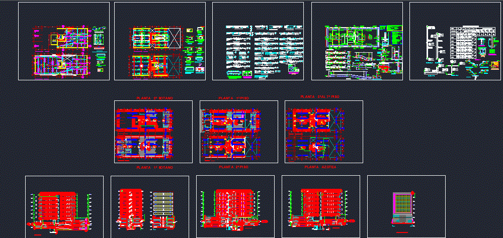 Office Building Of 7 Floors And 2 Basements DWG Full Project for ...