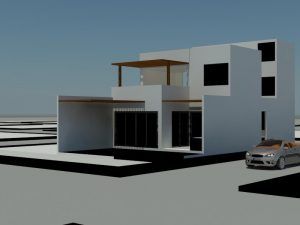 One Family Beach House, 2 Storeys 3D MAX Elevation for 3D Studio Max ...