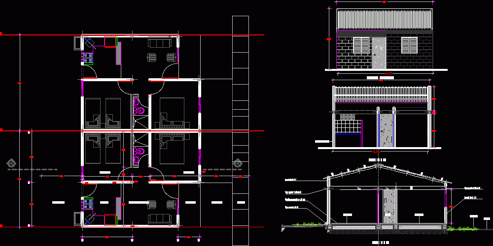 One Family House DWG Block for AutoCAD • Designs CAD