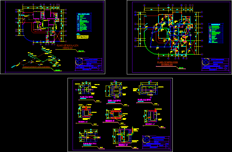 One Family Housing Installations DWG Block for AutoCAD • Designs CAD