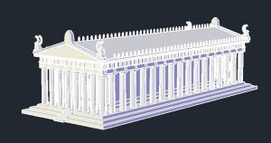 Parthenon 3D DWG Model for AutoCAD | DesignsCAD