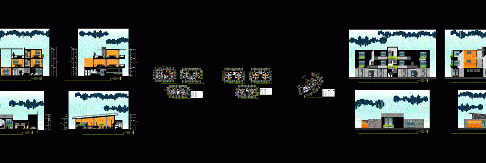 Planimetry Camp Housing Program; Support For Culture And Commerce DWG ...