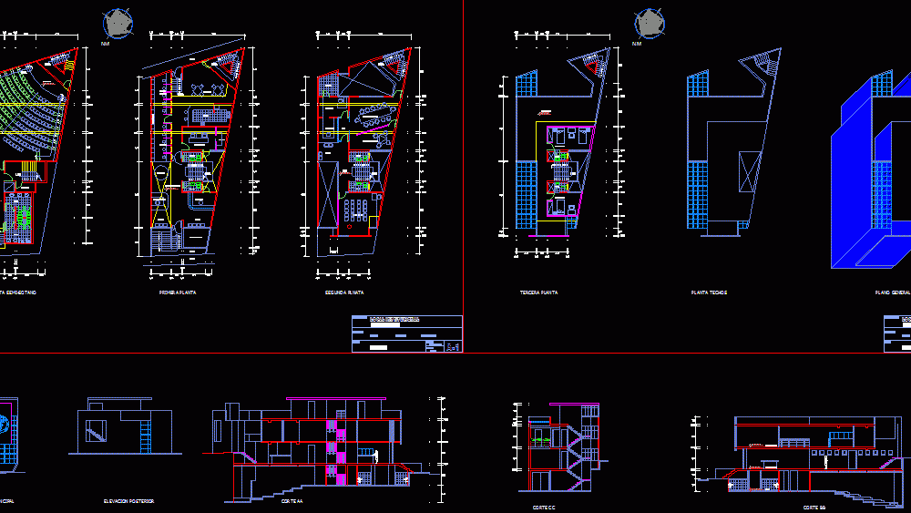 Professional Union Bulding Project DWG Full Project for AutoCAD ...