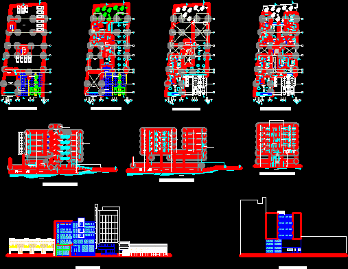 Project Office Building And Apartments DWG Full Project for AutoCAD ...
