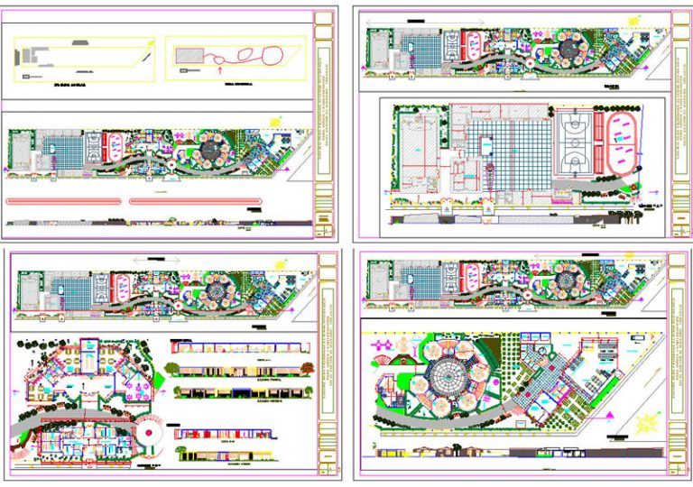 Recreative Center For Children And Youth DWG Block for AutoCAD ...