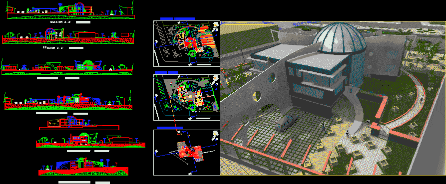 Regional Center Hydrometeorological 3D DWG Full Project for AutoCAD ...