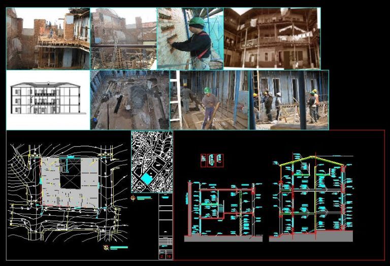 Rehabilitation Housing Building DWG Block for AutoCAD • Designs CAD
