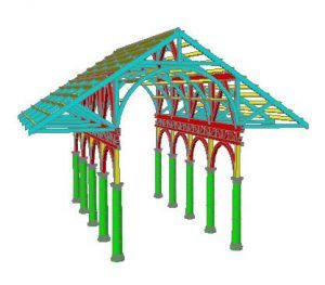 Religious Temple 3D DWG Section for AutoCAD • Designs CAD