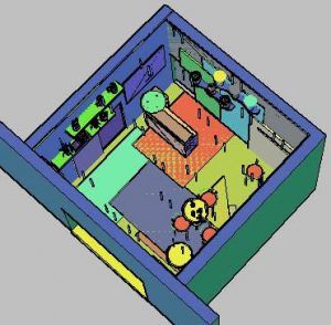 Remodeling Comercial Store - 3D DWG Full Project for AutoCAD • Designs CAD