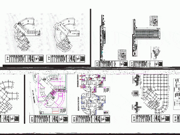 Residential Building With Trade DWG Block for AutoCAD • Designs CAD