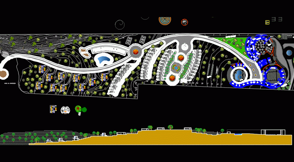 Resort Hotel DWG Block for AutoCAD • Designs CAD