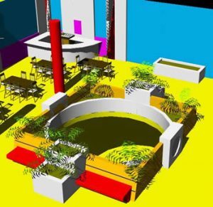 Restaurant, Party Hall, Living Room 3D DWG Model for AutoCAD • Designs CAD