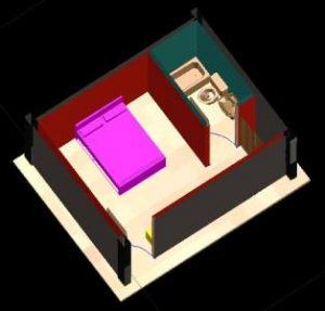 Room 3D DWG Model for AutoCAD • Designs CAD
