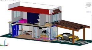 Room House 3D DWG Model for AutoCAD • Designs CAD