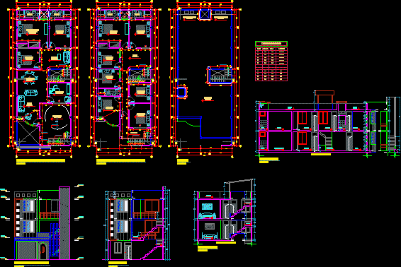 Second And Third Floor Extension DWG Block for AutoCAD • Designs CAD