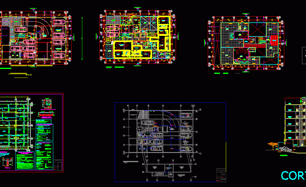Sector Commercial - Residential Building DWG Detail for AutoCAD ...