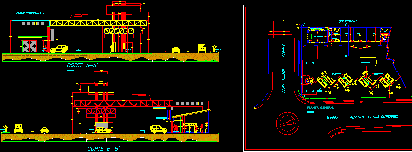 Service Station Of Gasoline And Natural Gas DWG Section for AutoCAD ...