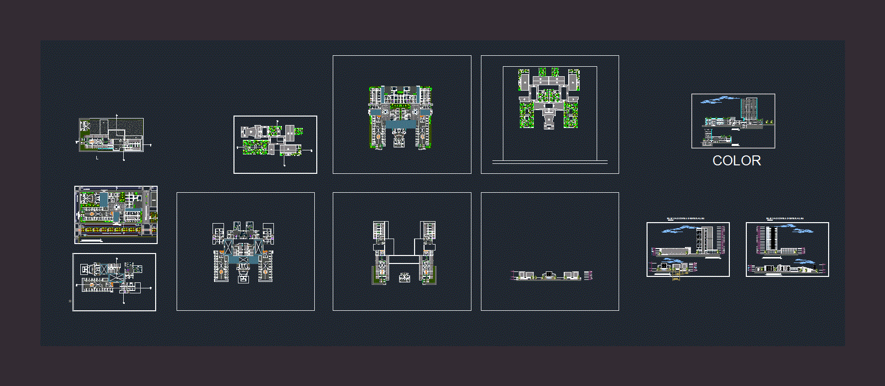 Shopping - Office Complex DWG Section for AutoCAD • Designs CAD
