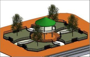 Small Plaza 3D RVT Model for Revit • Designs CAD