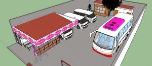 Small Van Terminal 3D SKP Model for SketchUp • Designs CAD