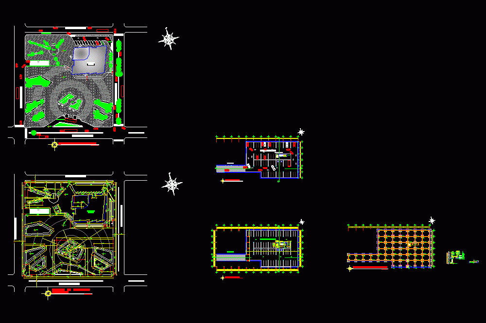 Square; Parking In Basement; Bounded And Construction Details DWG ...