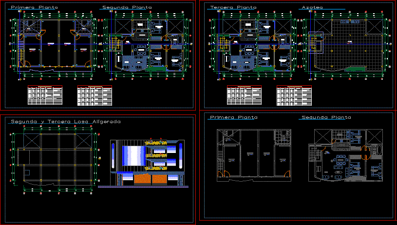 Store House - Apartment Building DWG Block for AutoCAD • Designs CAD