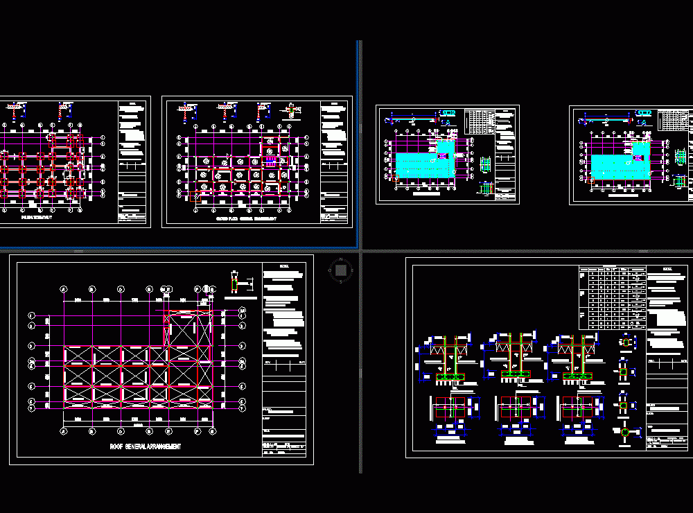 Structural Details Of A Dormitory Block DWG Detail for AutoCAD ...