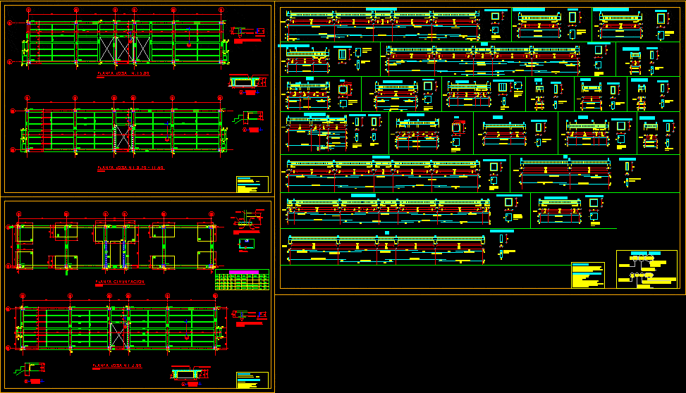 Structural Plans Building 5 Levels--Columbia Building Code DWG Plan for ...