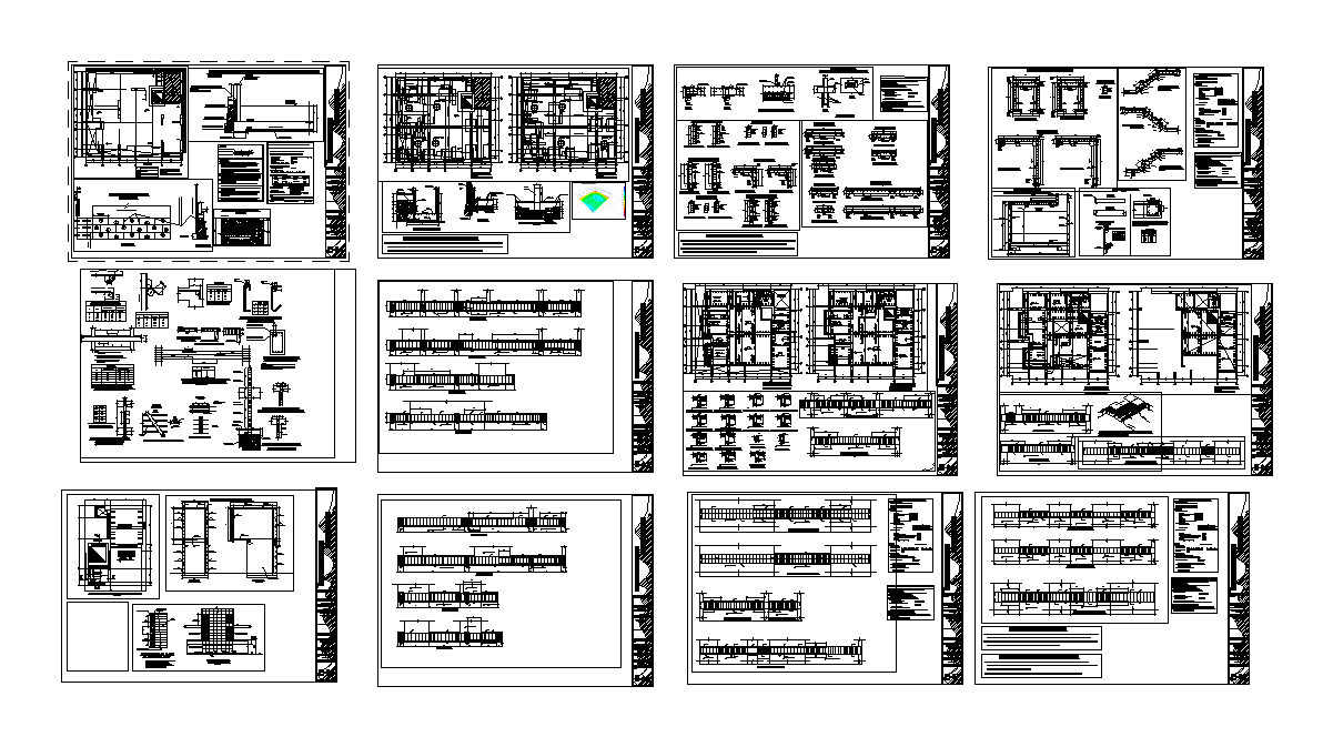 Structural Plans Building Floor 13 DWG Plan for AutoCAD • Designs CAD
