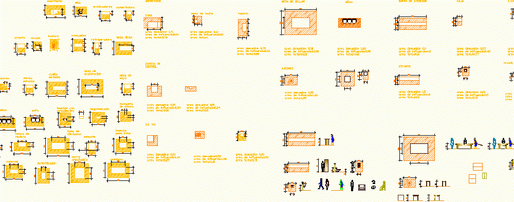 Study Area Furnitures And Persons DWG Block for AutoCAD • Designs CAD