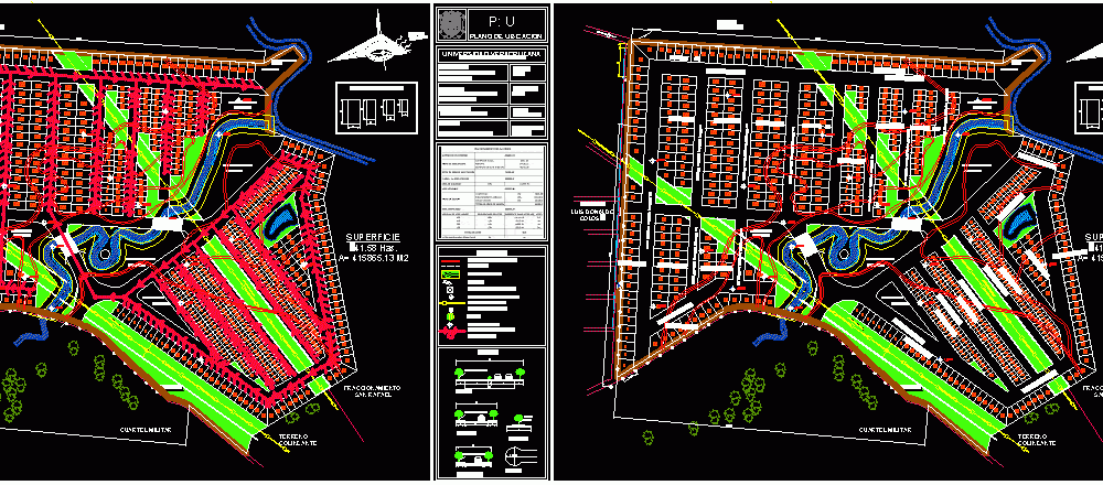 Subdivision Map--Coatzintla, Veracruz, Mexico DWG Block for AutoCAD ...