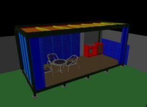 Terrace 3D DWG Model for AutoCAD • Designs CAD