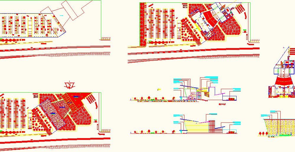 Theater Design -- 300-500 Persons DWG Block for AutoCAD • Designs CAD