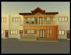 Two Storey Zen House Exterior 3D SKP Model for SketchUp • Designs CAD