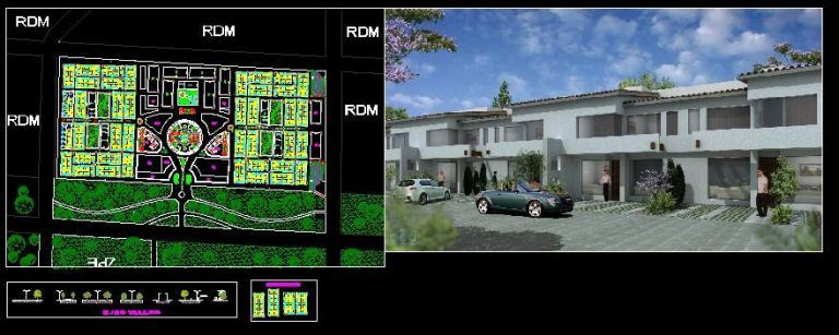 Unit Residential Neighborhood DWG Block for AutoCAD • Designs CAD