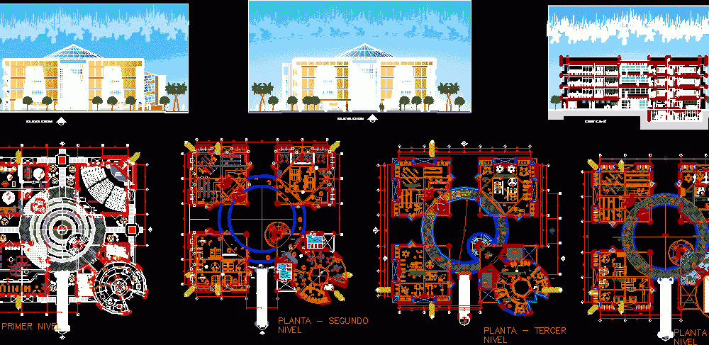 University Library DWG Block for AutoCAD • Designs CAD